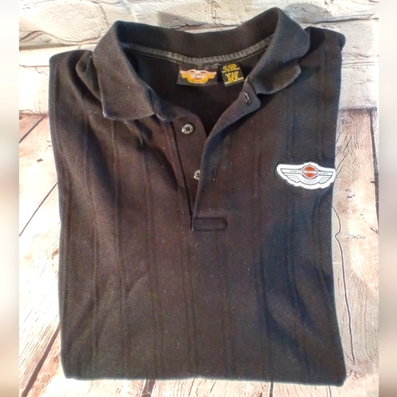 Harley-Davidson | Shirts | Harley Davidson Xl Shirt Polo Black | Poshmark